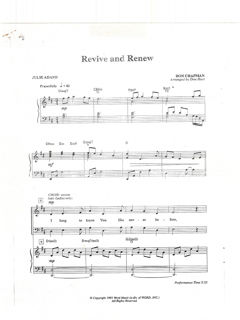 Revive and Renew | PDF