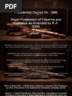 RA 9516 - Firearms Law | PDF | Double Jeopardy | Decree