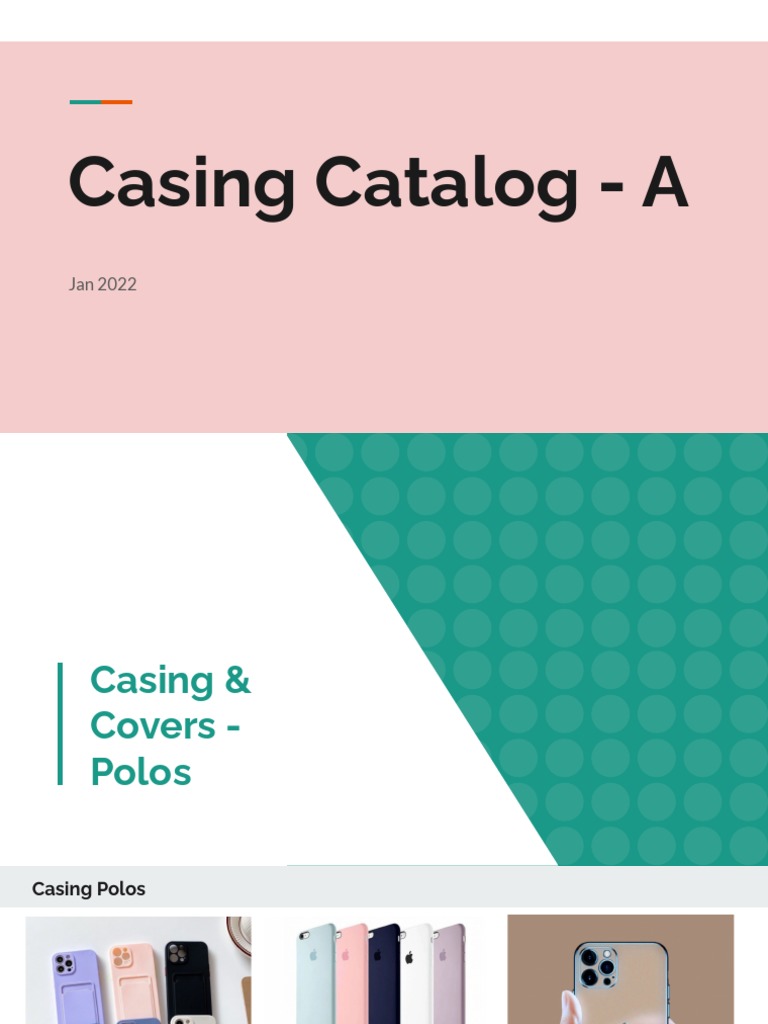 Casing Catalog A - Jan2022 | PDF | I Phone | Apple Inc.