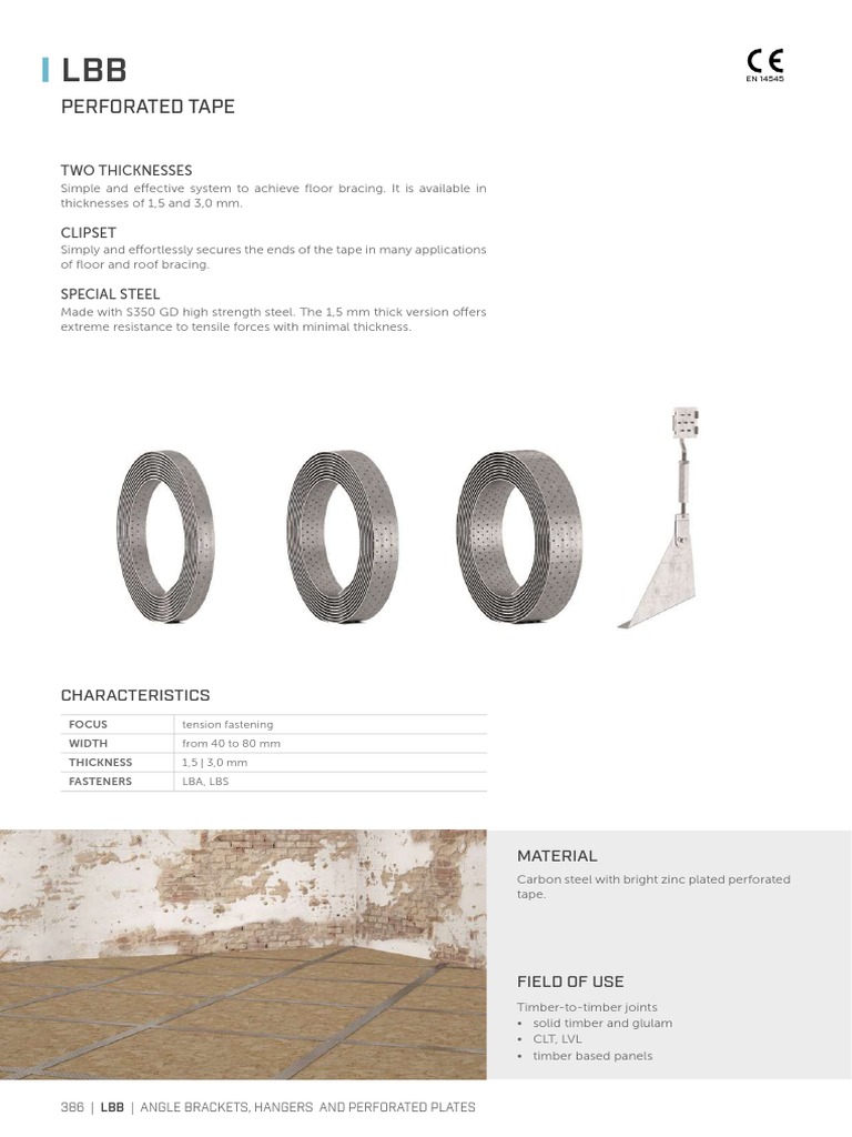 Perforated Tape for Timber Bracing | PDF