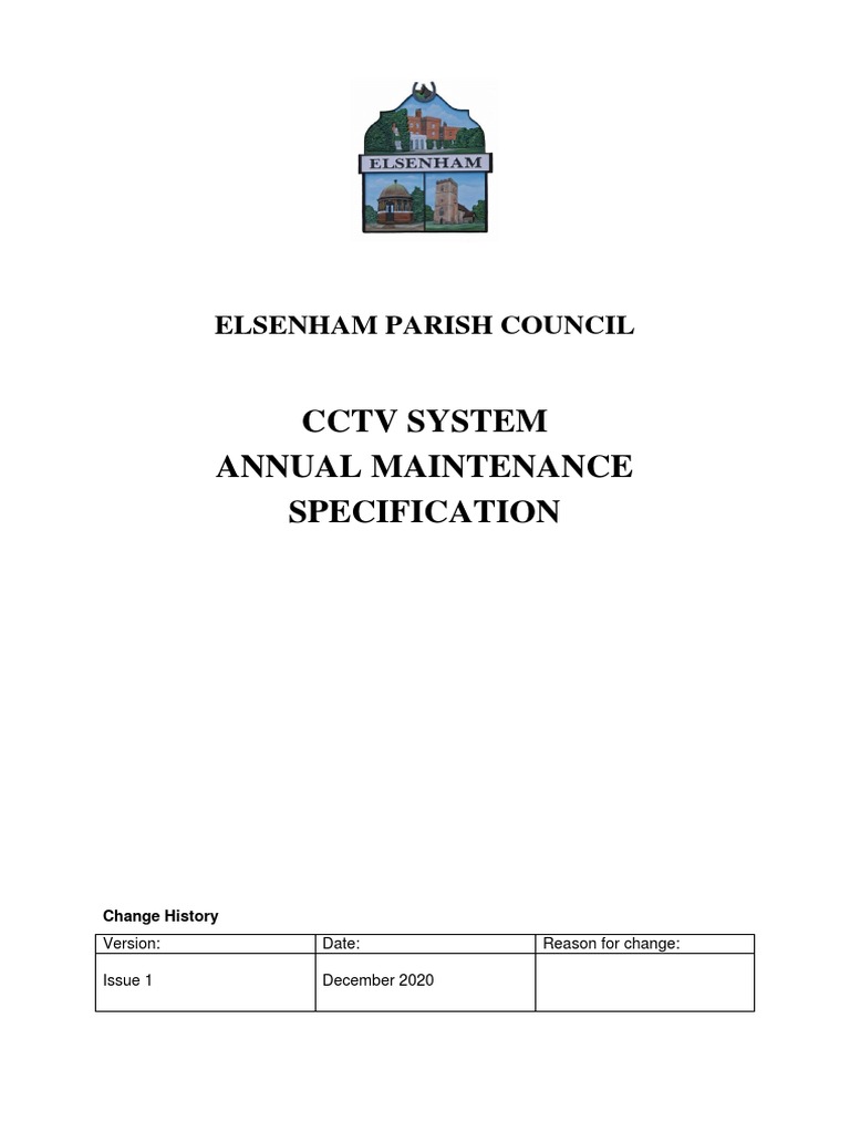 EPC CCTV Annual Maintenance Specification Issue 1 | PDF | Closed ...