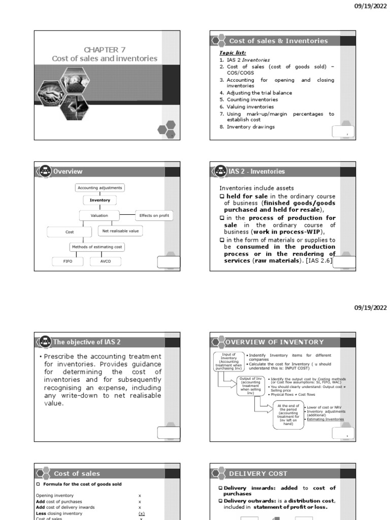 Chapter 7 Cost Of Sales And Inventories Pdf Cost Of Goods Sold