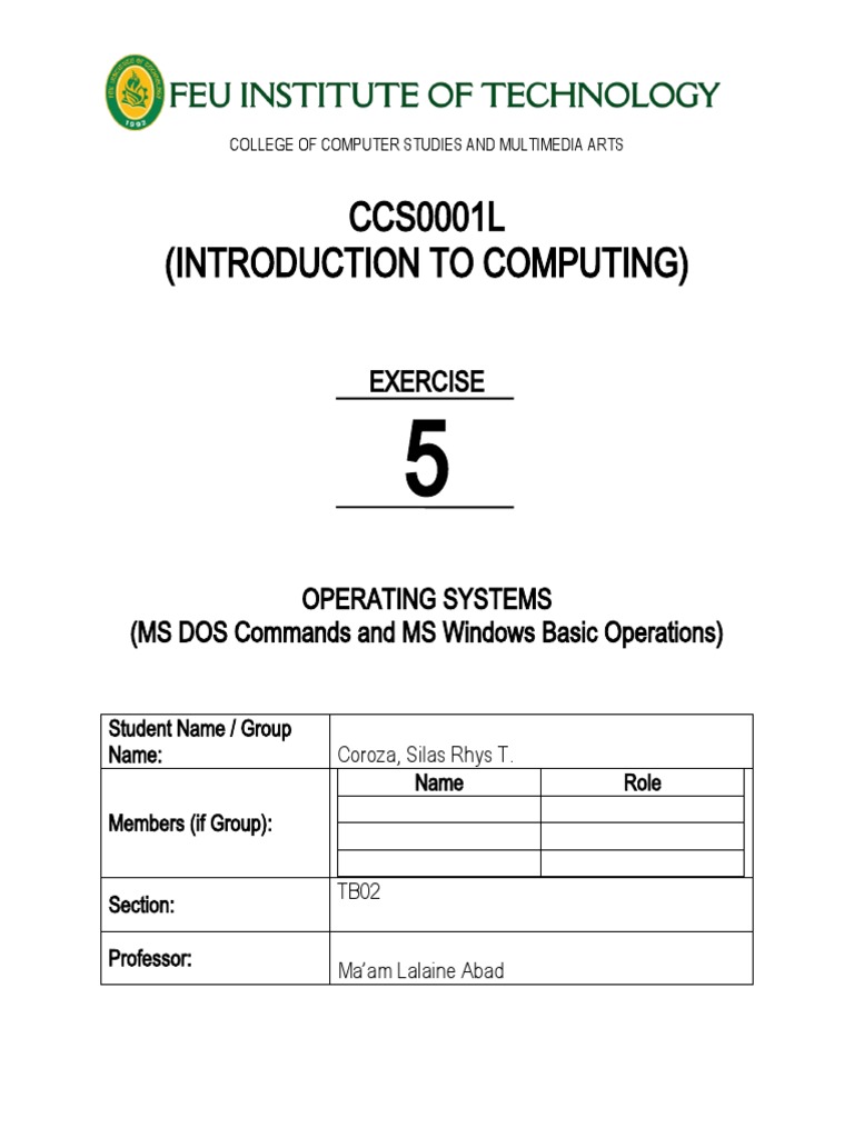 M5 TECHNICAL1 Software Operating System | PDF | Computers