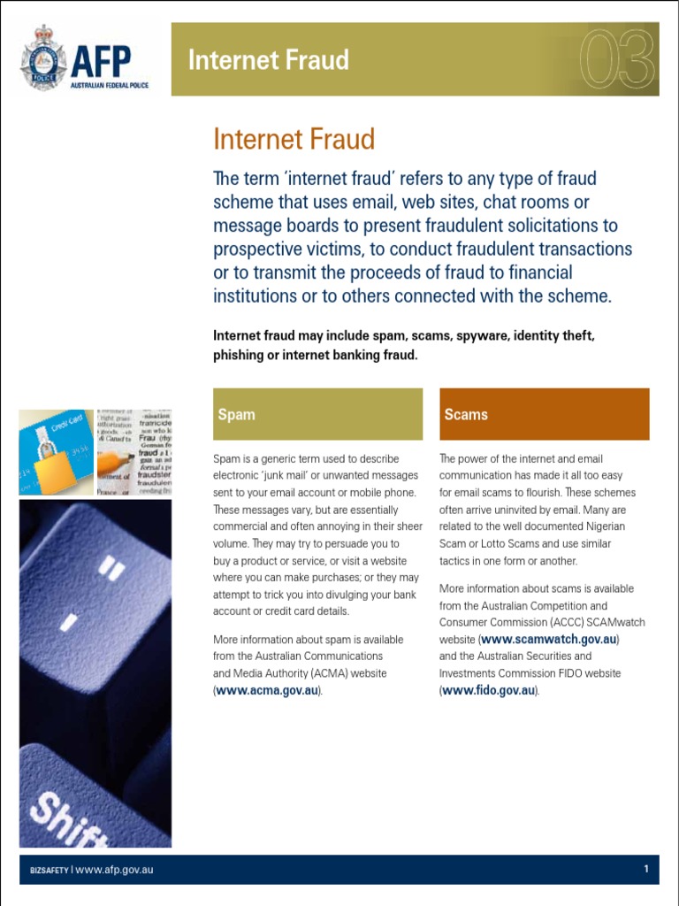 Bizsafe Internet Fraud Factsheet | PDF | Phishing | Identity Theft
