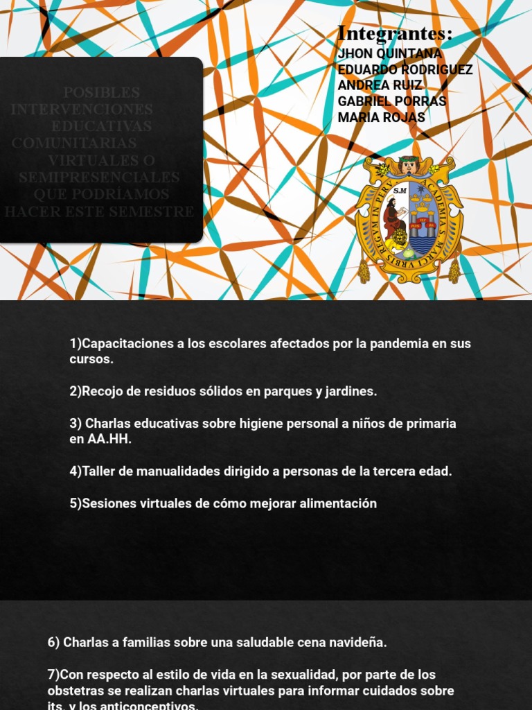Clase 2 - Posibles Intervenciones Educativas | PDF