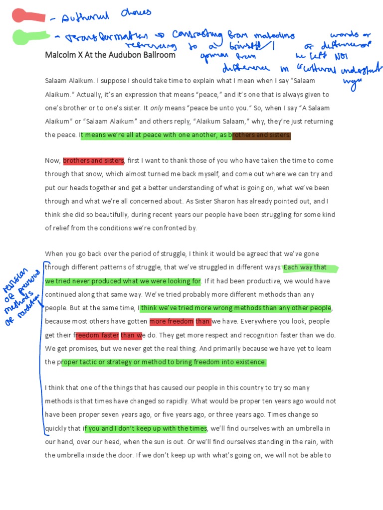 Malcolm X at The Audubon Ballroom | PDF | Africa | Diamond