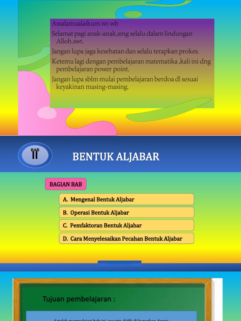 Bentuk Al Jabar | PDF