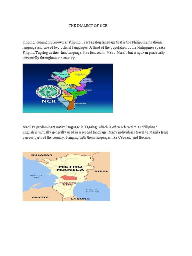 The Dialect of NCR | PDF