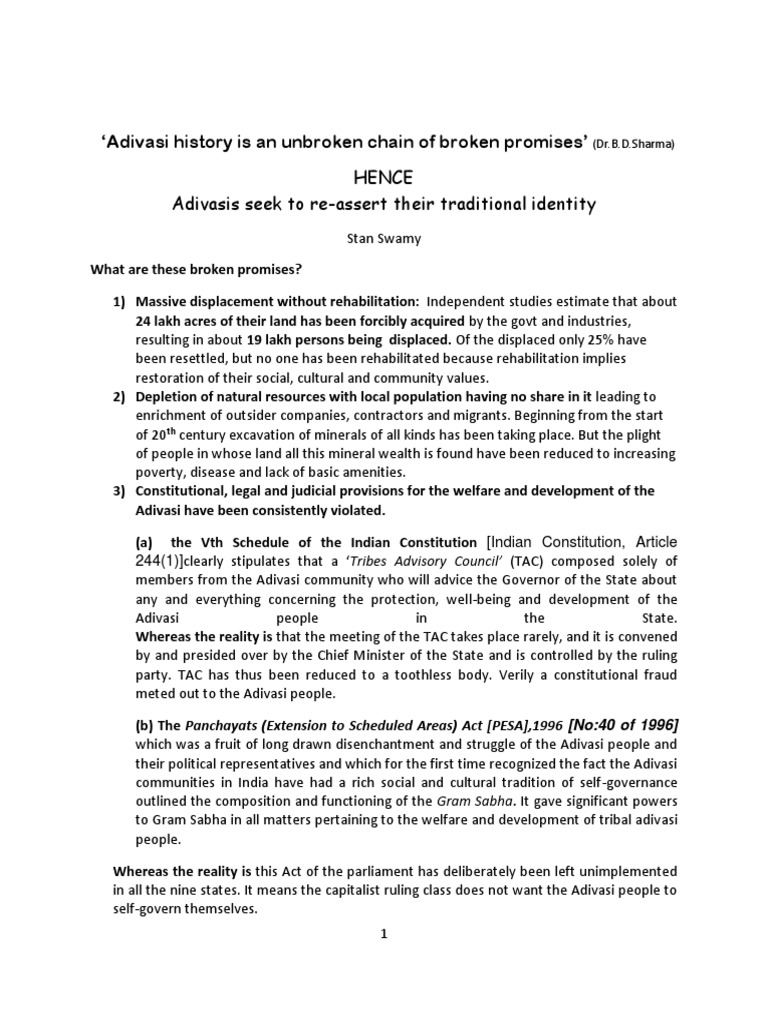 Adivasi Identity Thru Pathalgadi | PDF