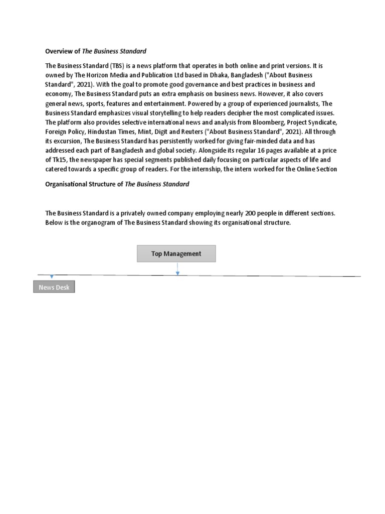 Overview of The Business Standard | PDF | Business
