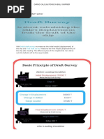 TRIM CALCULATIONS (LCB LCG Method) | PDF | Naval Architecture | Applied ...