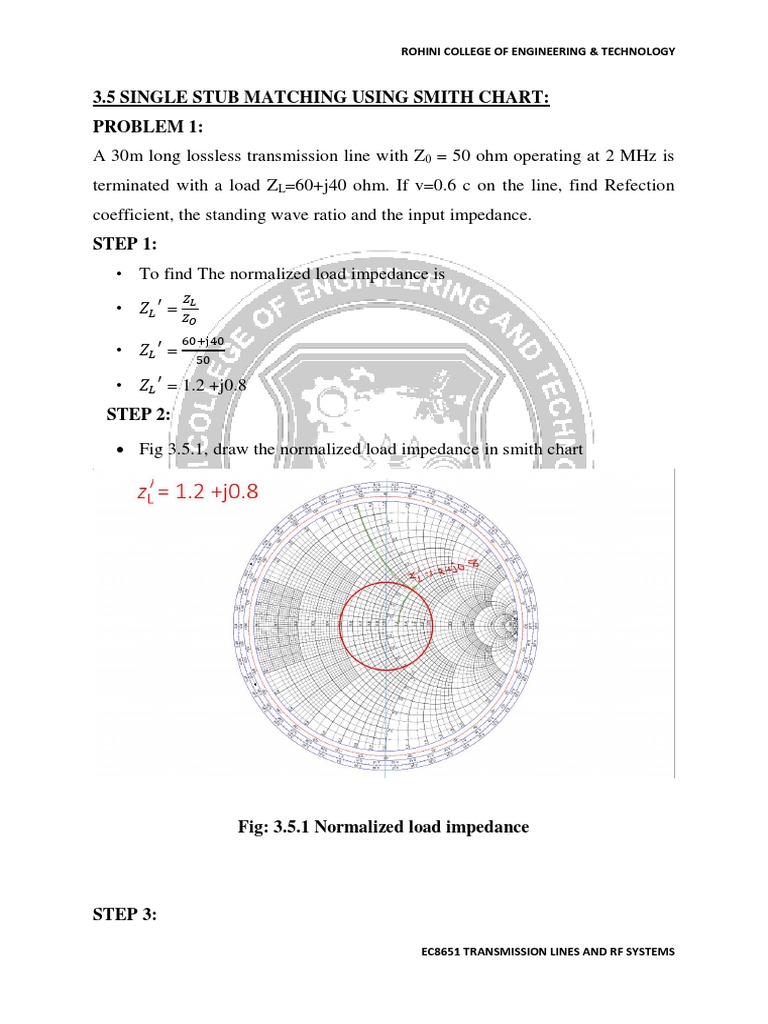Single Stub | PDF | Transmission Line | Electromagnetic Radiation
