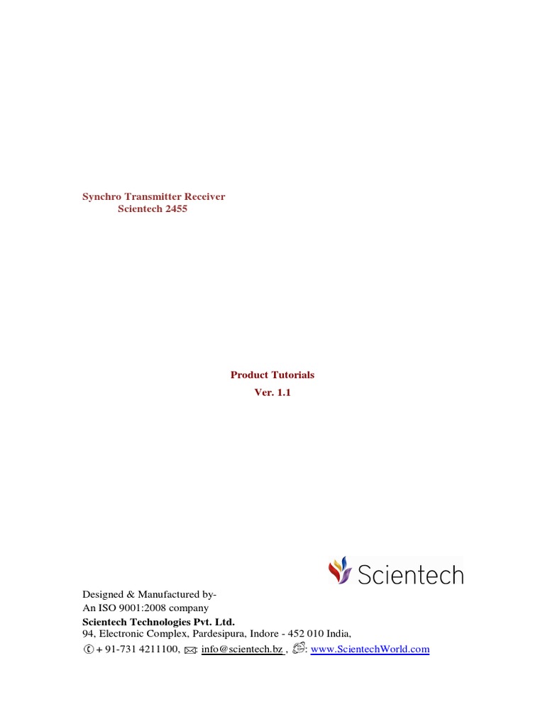 Scientech 2455 | PDF