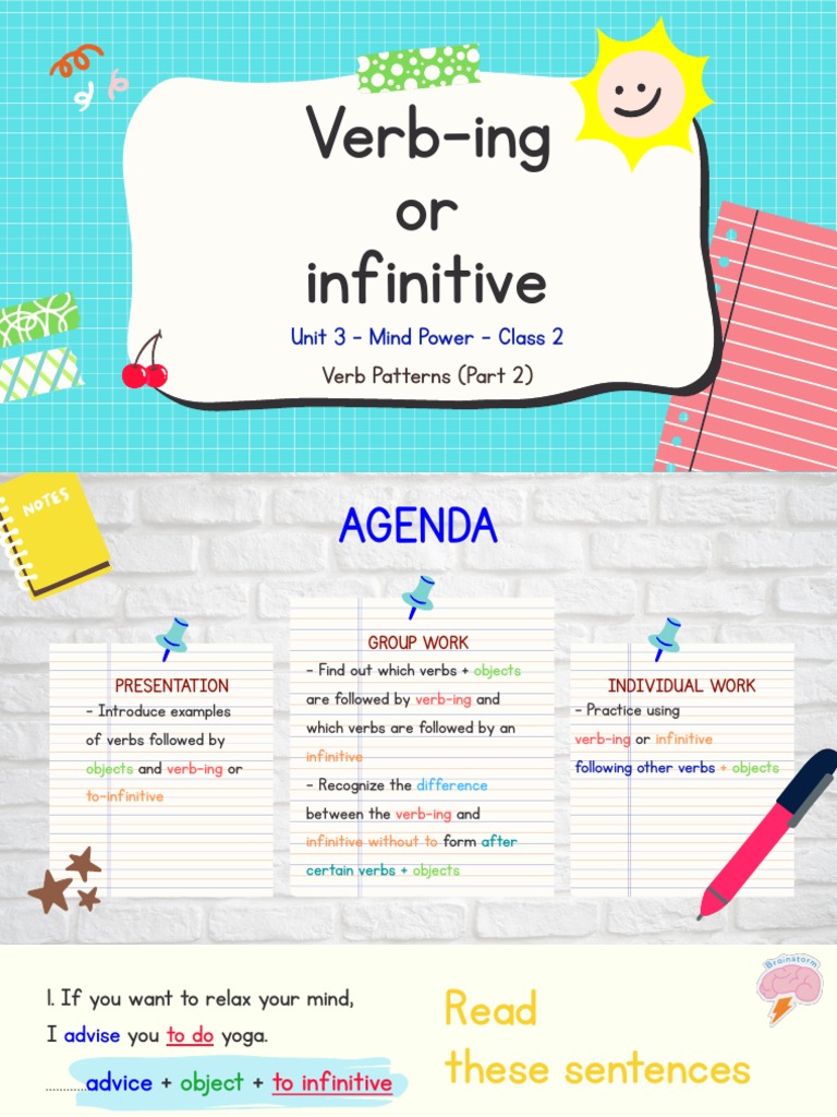 B2+ - Unit 3 - Class 2 - Verb Pattern 2 | PDF | Languages | Foreign Language Studies