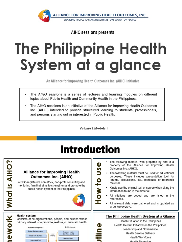 AIHO - Sessions-The - Philippine - Health - System - in - A - Glance ...