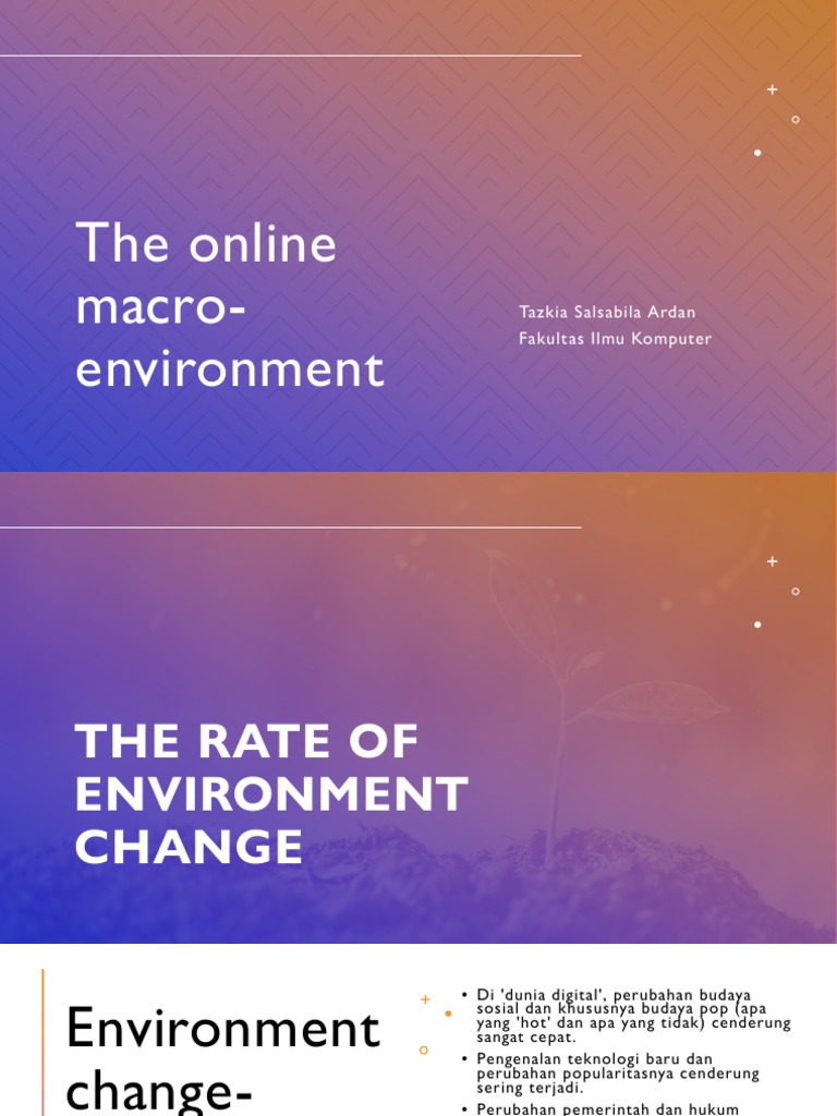 Pertemuan 3 - The Online Macro-Environment | PDF
