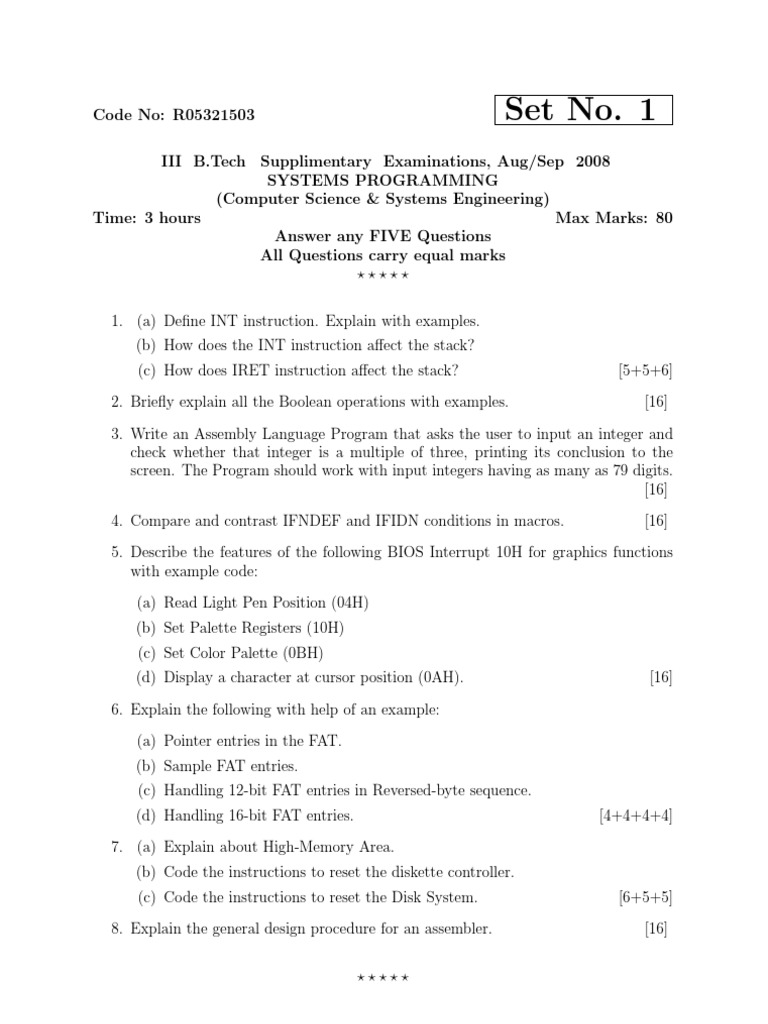 r05321503 Systems Programming | Download Free PDF | C (Programming Language) | Subroutine