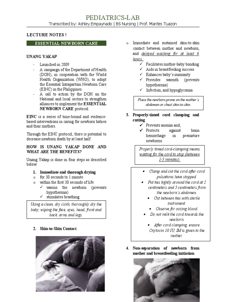 Transes 1 (PEDIATRICS-LAB) | PDF | Breastfeeding | Infants