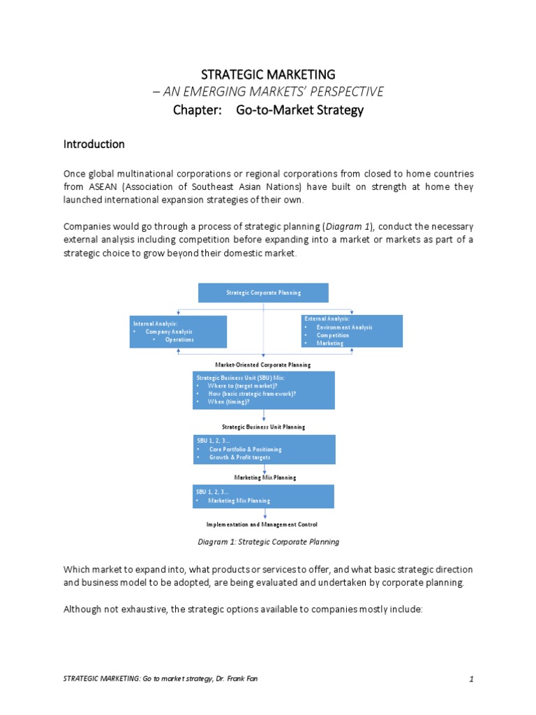 Go-to-Market Strategy in Emerging Markets | PDF | Sales | Retail