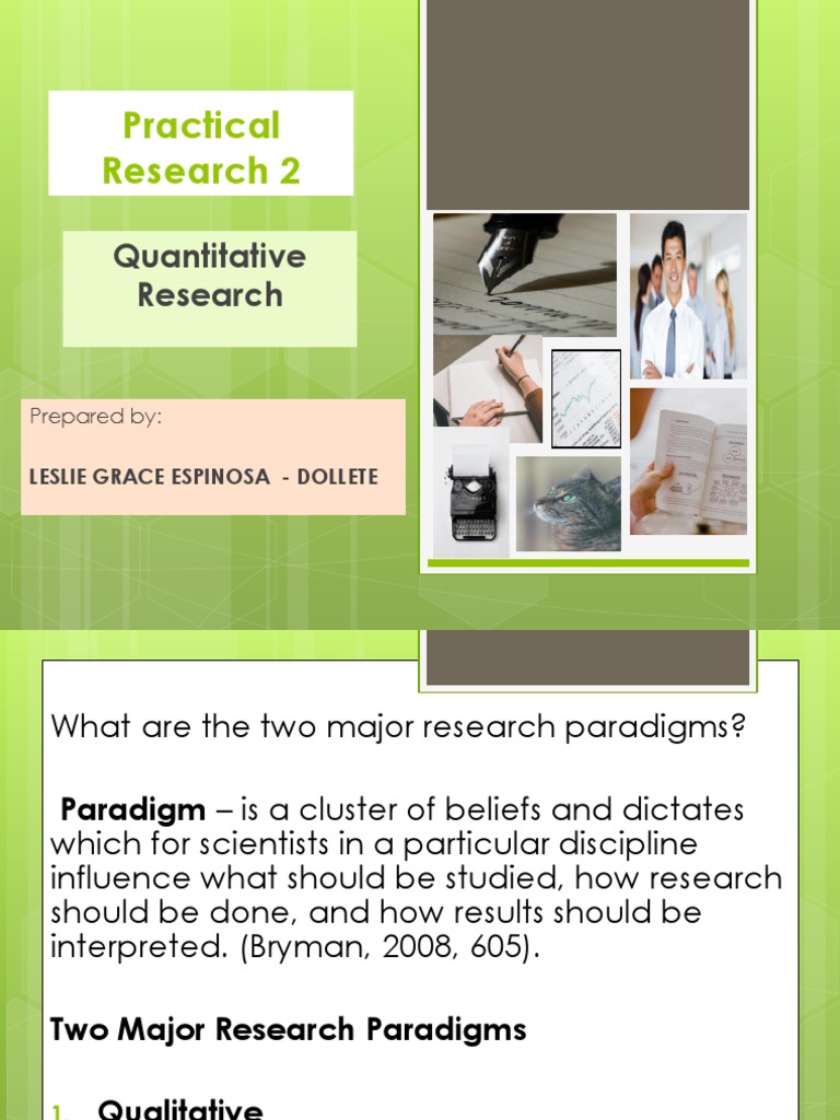 Introduction To Quantitative Research | PDF