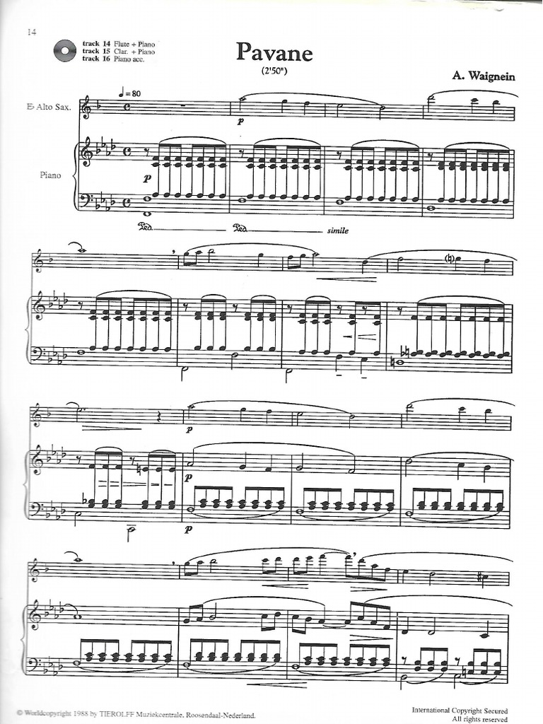 Pavane André Waignein | PDF