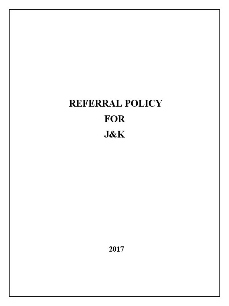 Referral Policy | PDF