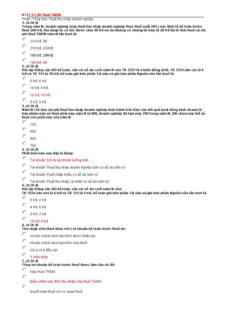 KTTC3 C20 Final | PDF