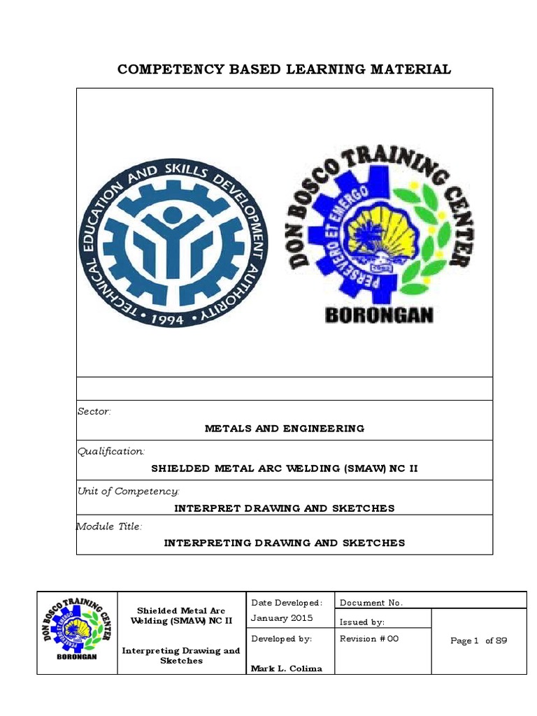 COMMON 2 Interpret Drawing and Sketches FINAL | PDF | Welding ...