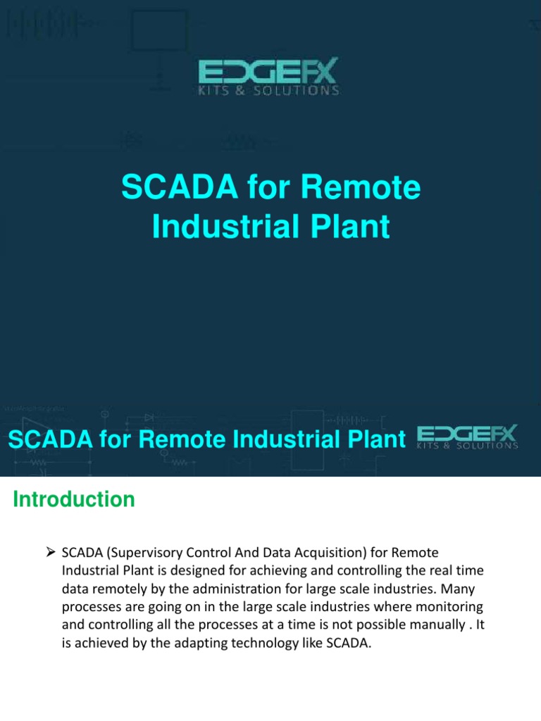 SCADA For Remote Industrial Plant | PDF