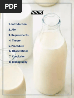Study of Quantity of Casein Present in Different Samples of Milk (Chemistry Investigatory ...