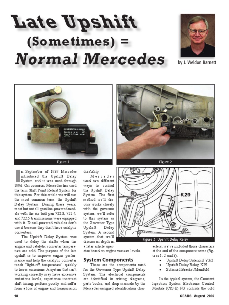 Mercedes 722.4 Transmission Late Upshift | PDF