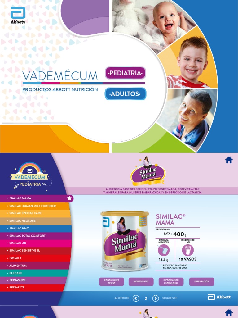 Vademecum Abbott Nutrition International INTERACTIVO - Ago 2022 | PDF ...