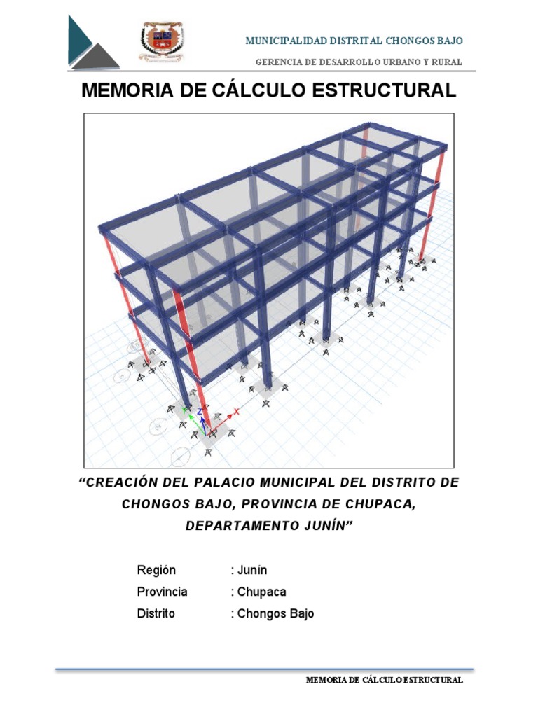 Memoria de Calculo Estructural | PDF | Doblar | Ingeniero civil
