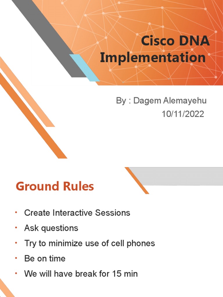 Cisco DNA Implementation Overview | PDF | Computer Network | Cloud ...