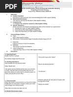 Detailed Lesson Plan in Tle Grade 8 | PDF | Spoon | Kitchen Utensil