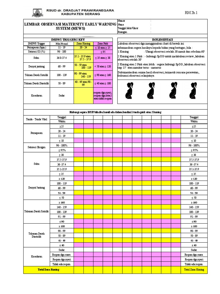 Lembar Observasi Maternity EWS | PDF