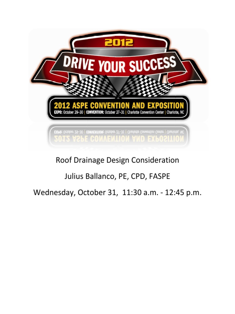 Roof Drainage Design Considerations | Download Free PDF | Storm Drain ...