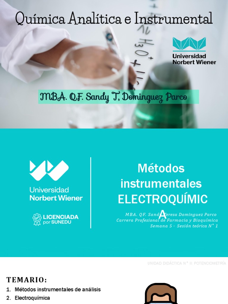 Teoría Semana 5 Electroquímica | PDF | Redox | Electrodo