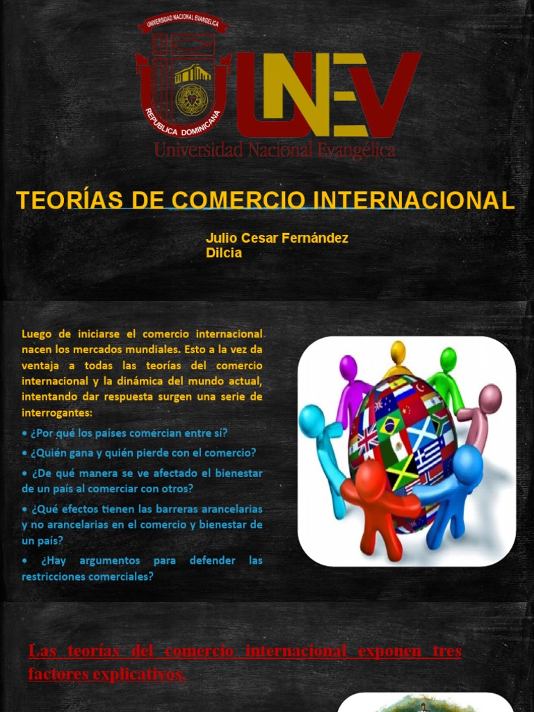 Teorías de Comercio Internacional | PDF | El comercio internacional | Comercio