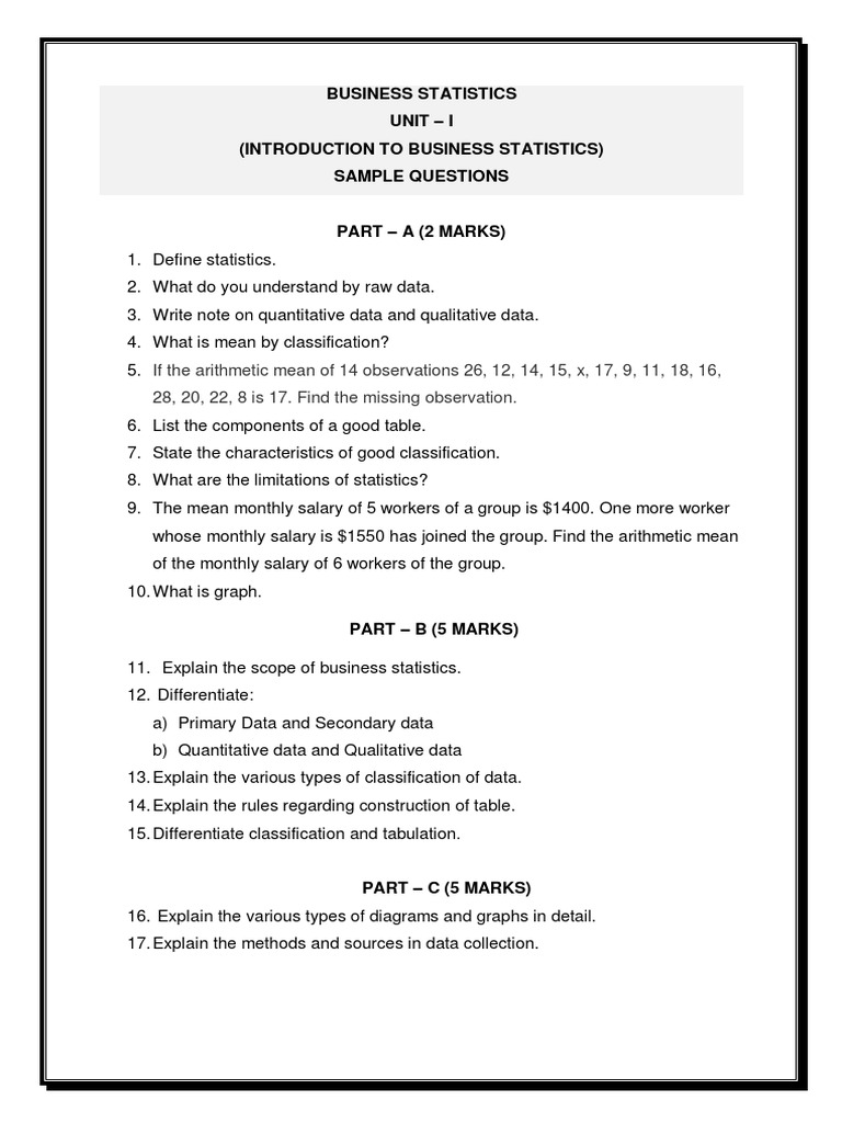 BST Unit Wise QP | PDF BST Unit Wise QP | PDF