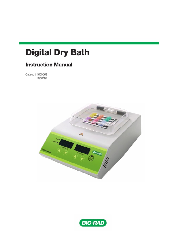 BioRad Digital Dry Bath Manual 11.14 - Final | PDF | Thermometer | Calibration