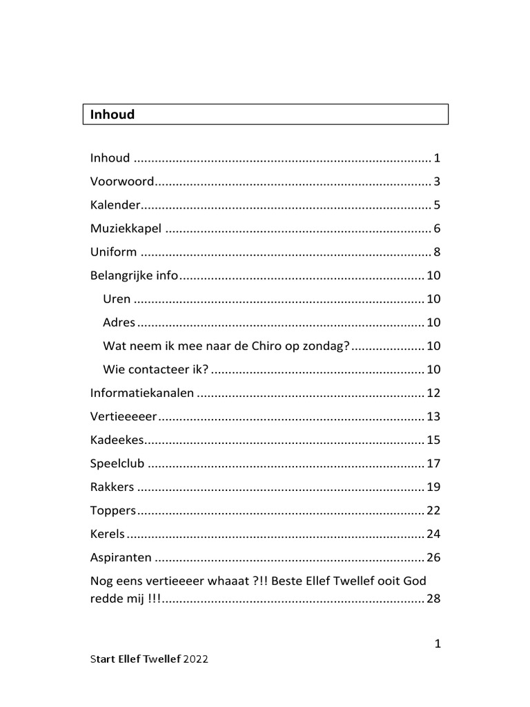 Start Ellef Twellef 2022 2023 | PDF