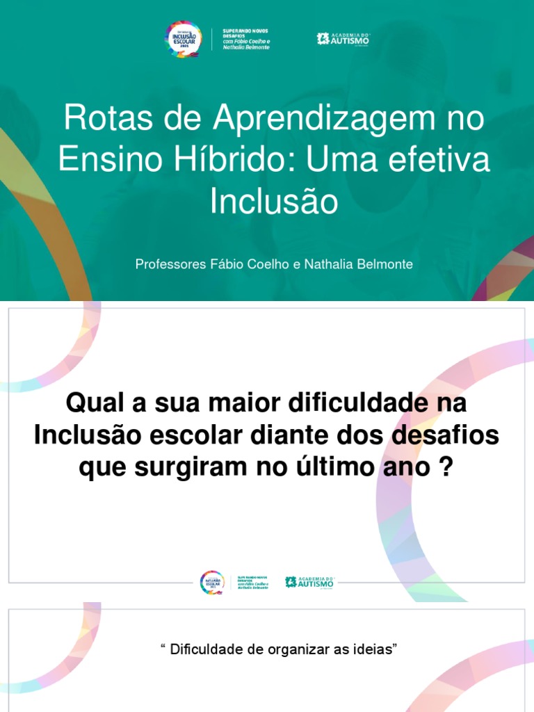 Aula 1 Rotas de Aprendizagem | PDF