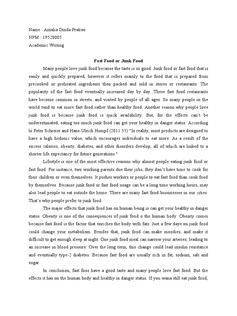 Junk Food | PDF | Junk Food | Foods