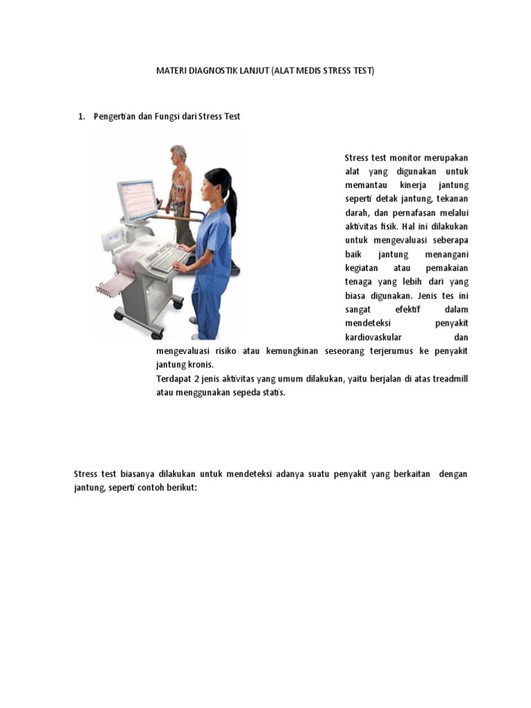 Stres Test Materi | PDF | Kesehatan Holistik