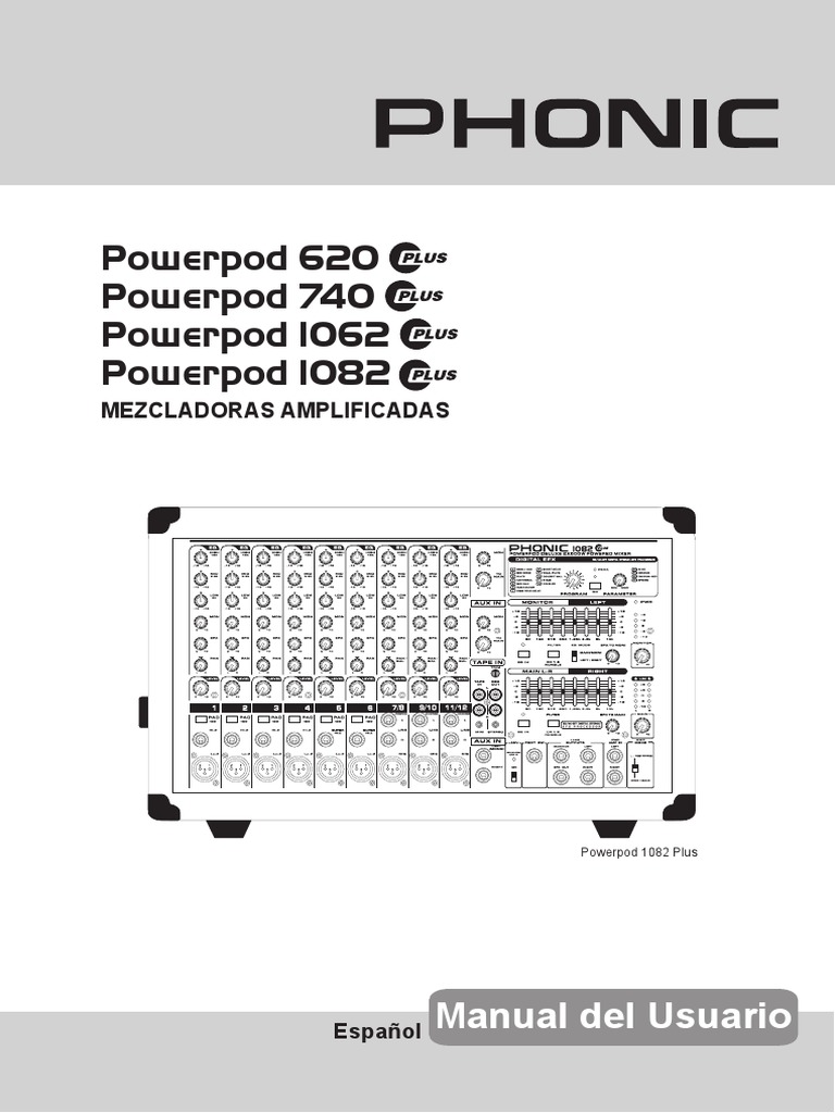 Familia Powerpod 620 Plus | PDF | Altoparlante | Micrófono