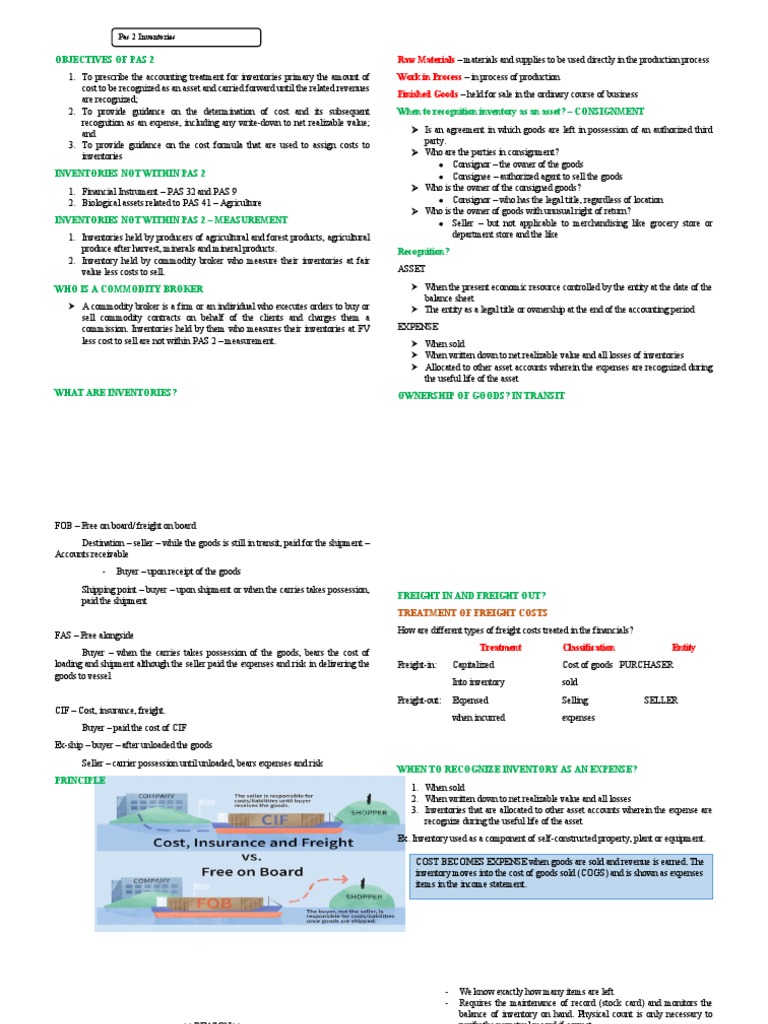 PAS 2 Inventories | PDF | Cost Of Goods Sold | Inventory