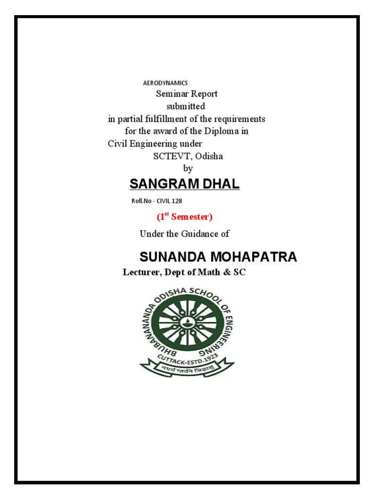 Seminar Report Sample Format.21-1 | PDF | Vocational Education ...