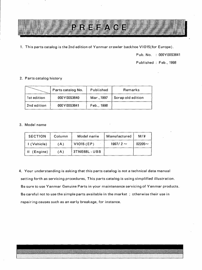 Yanmar VIO15 Parts List and Labels | PDF | Screw | Nut (Hardware)