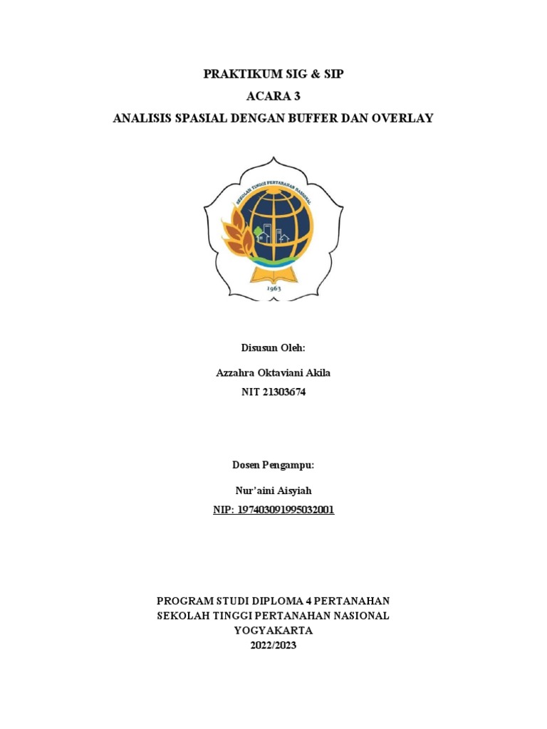 Laprak 3 - Analisis Spasial Dengan Buffer Dan Overlay | PDF